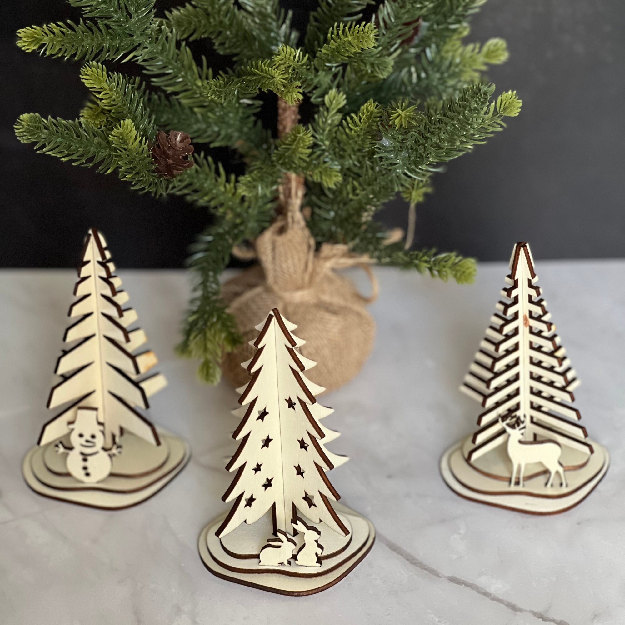 3D Interlocking Wood Christmas Tree - Etsy