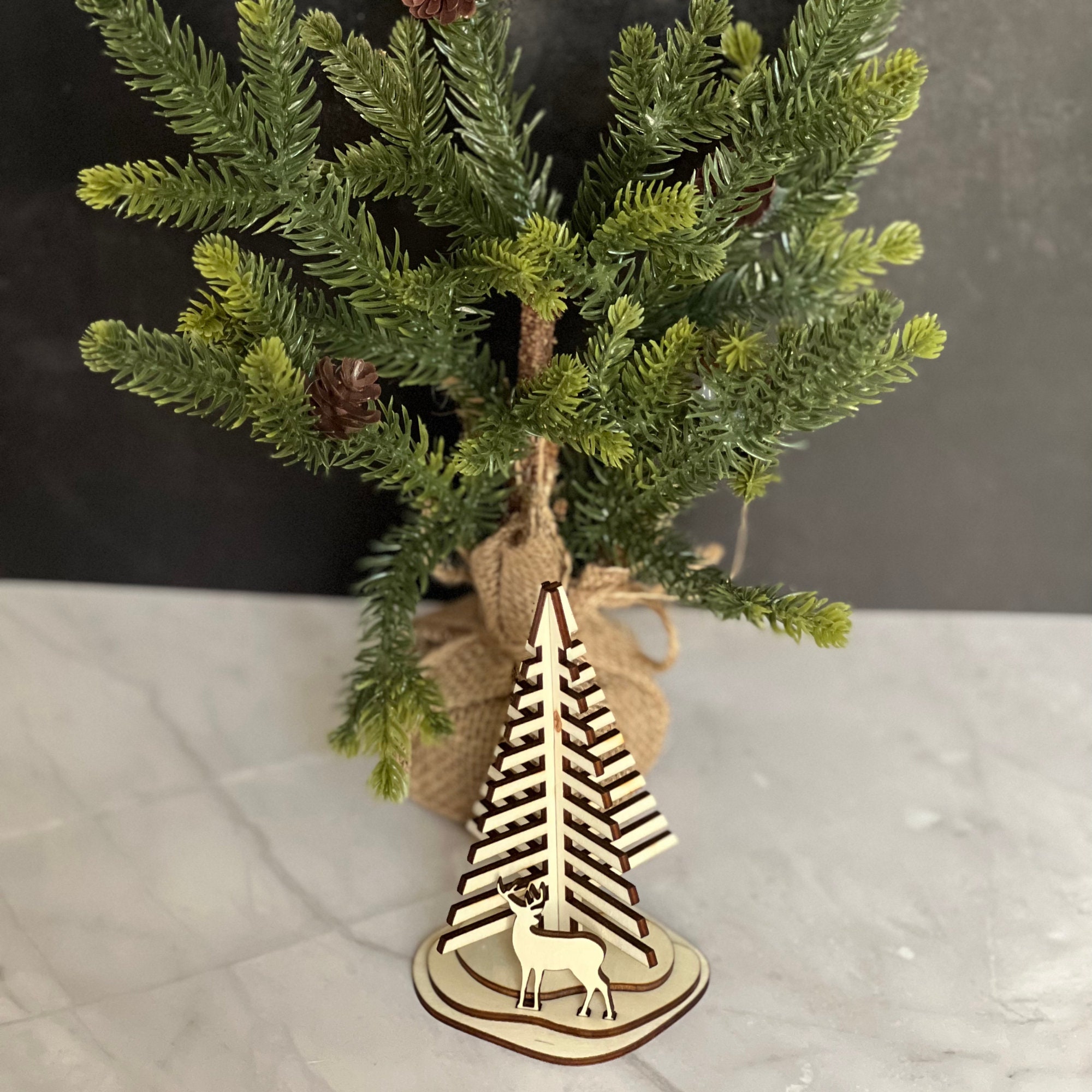 3D Interlocking Wood Christmas Tree - Etsy