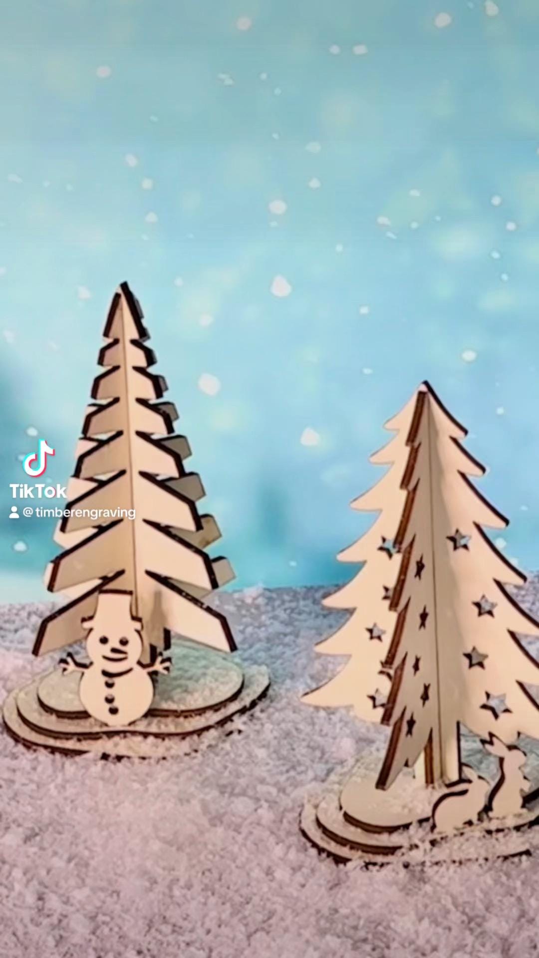 3D Interlocking Wood Christmas Tree - Etsy