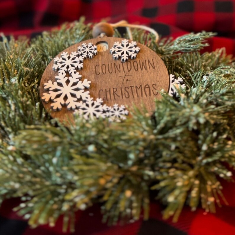 Countdown to Christmas Sliding Ornament Rotating Countdown Ornaments ...