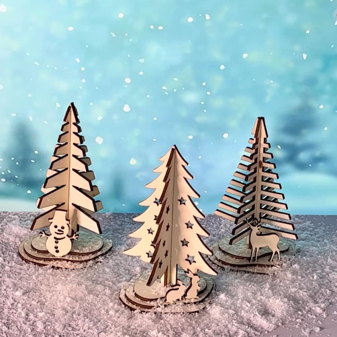 3D Interlocking Wood Christmas Tree - Etsy