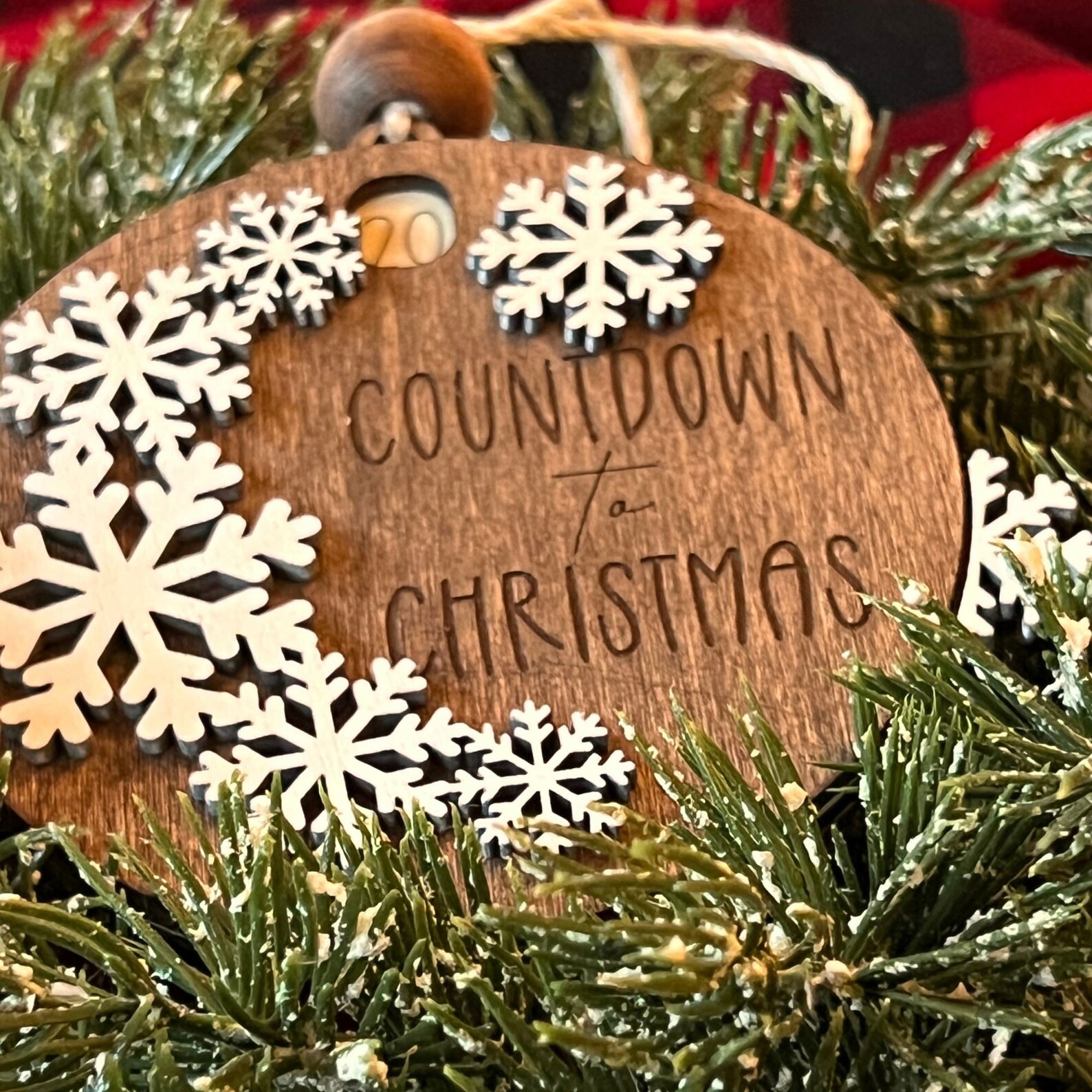 Countdown to Christmas Sliding Ornament Rotating Countdown Ornaments ...