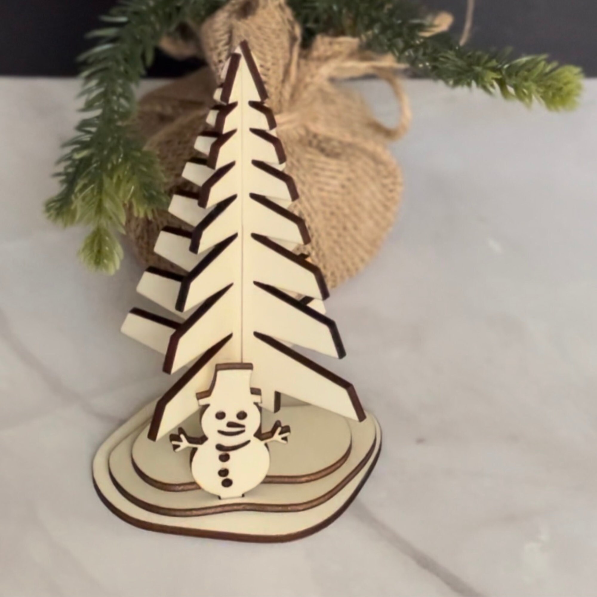 3D Interlocking Wood Christmas Tree - Etsy