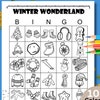 30 Printable Winter Themed Bingo Cards | Winter Party Games | Winter ...