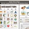 Resurrection Bingo,he is Risen,religious Easter Bingo Printable,for ...