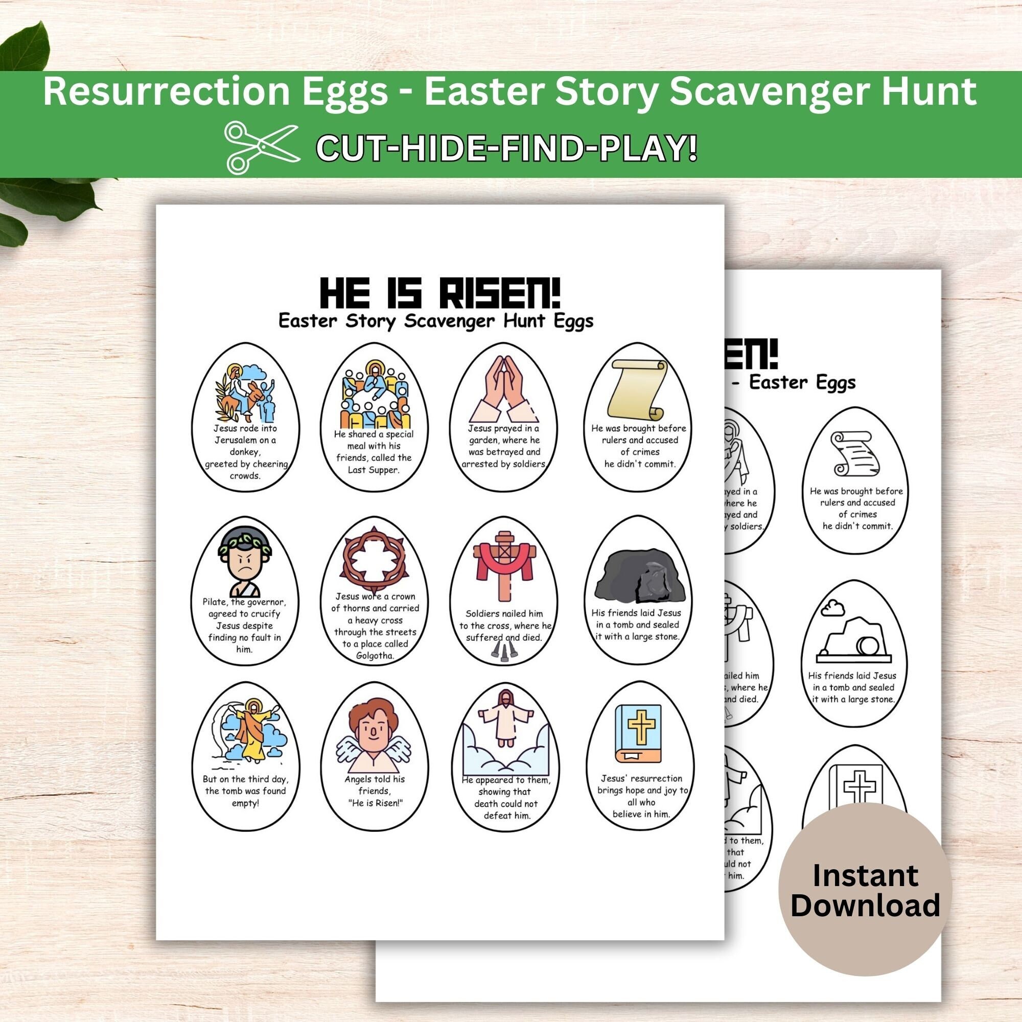 Resurrection Eggs,he is Risen,easter Scavenger Hunt,easter Story ...