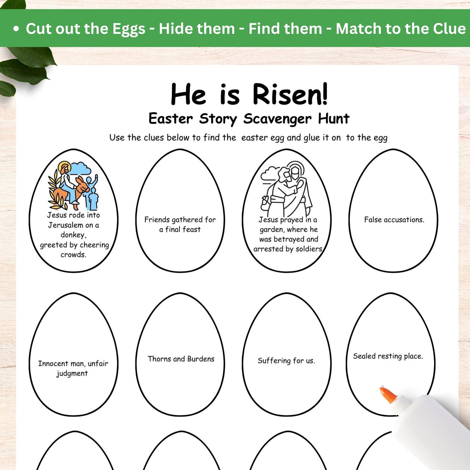 Resurrection Eggs,he is Risen,easter Scavenger Hunt,easter Story ...