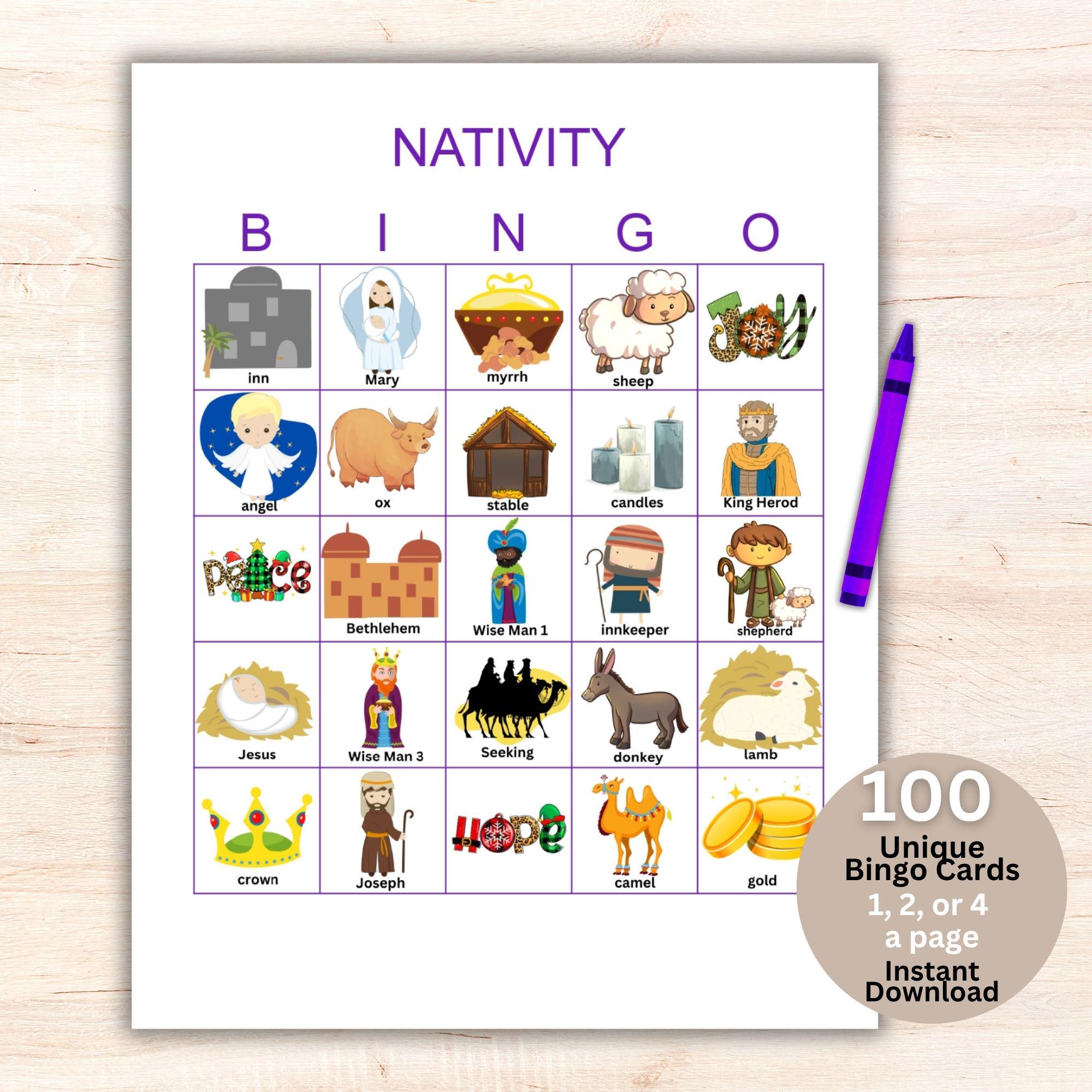 9 Best Free Printable Christian Christmas Bingo Cards Printableecom