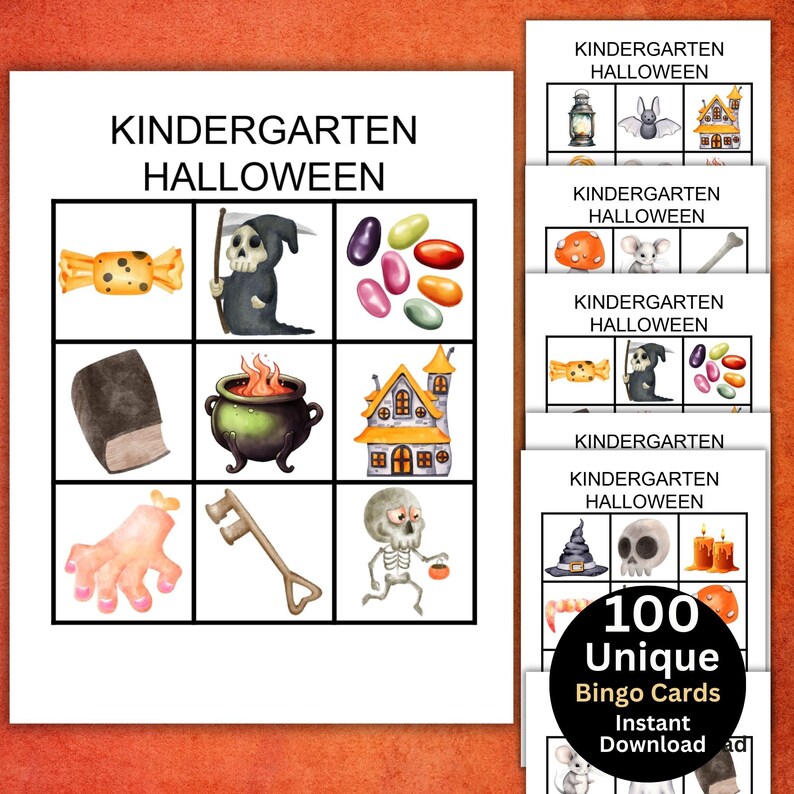Halloween Bingo,for Kids,toddlers,preschool,kindergarten,activity,party ...