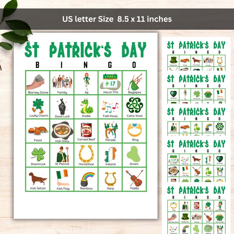 St Patricks Day Bingo,st Patricks Day Games,school St Patricks ...