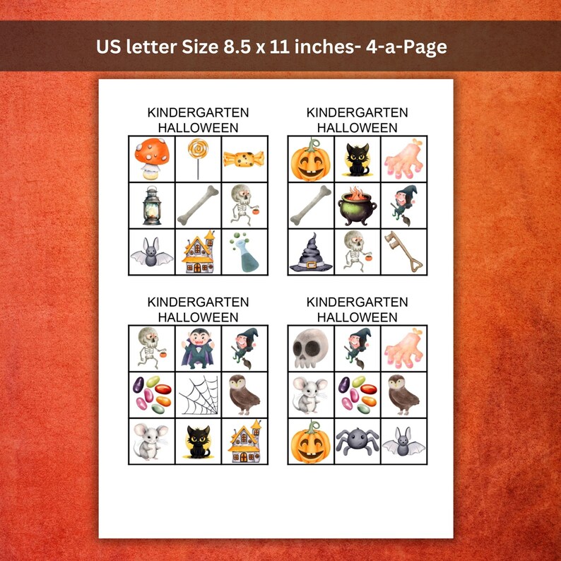 Halloween Bingo,for Kids,toddlers,preschool,kindergarten,activity,party ...