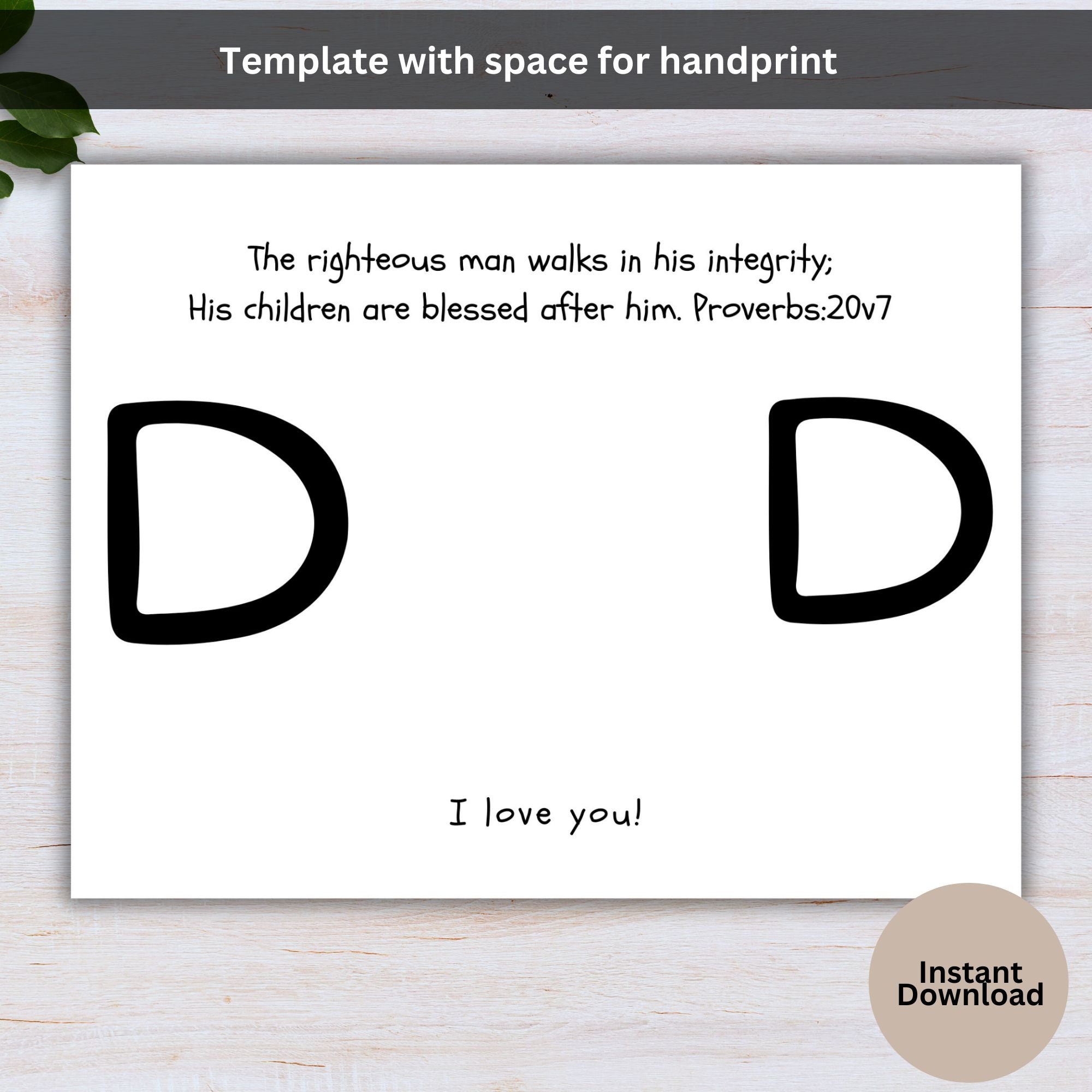 Fathers Day Handprint,craft,fathers Day Bible Verse Printable,1st ...