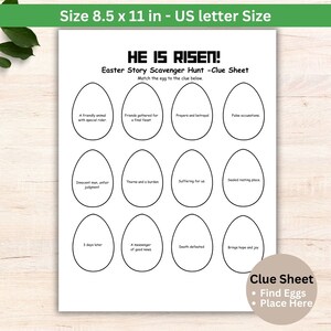 Resurrection Eggs,he is Risen,easter Scavenger Hunt,easter Story ...