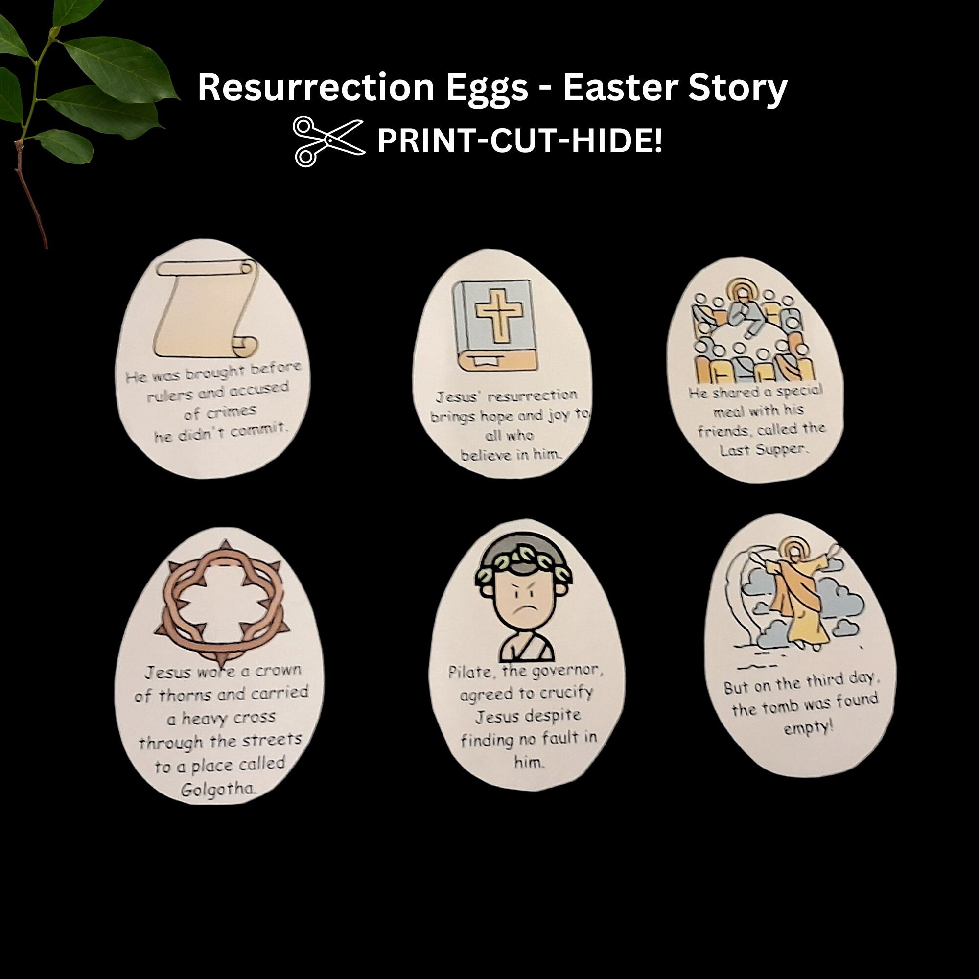 Resurrection Eggs,he is Risen,easter Scavenger Hunt,easter Story ...