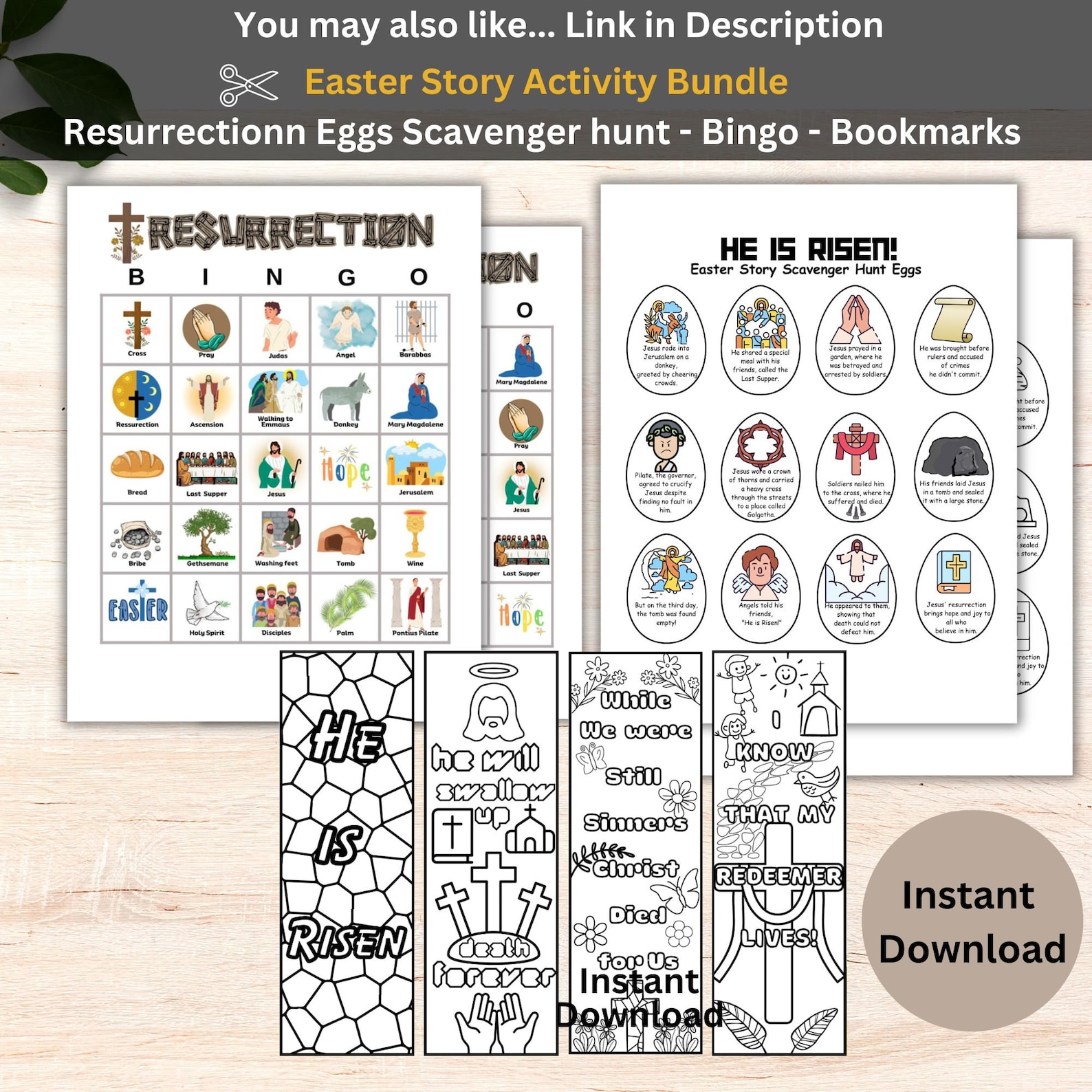 Resurrection Eggs,he is Risen,easter Scavenger Hunt,easter Story ...