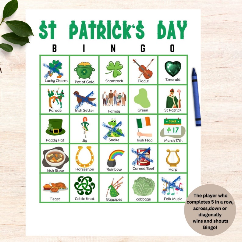 St Patricks Day Bingo,st Patricks Day Games,school St Patricks ...