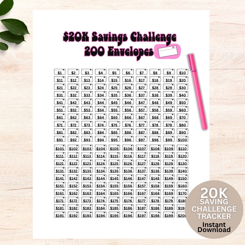 20K Savings Challenge,20000 Savings Challenge,20k Savings Challenge ...