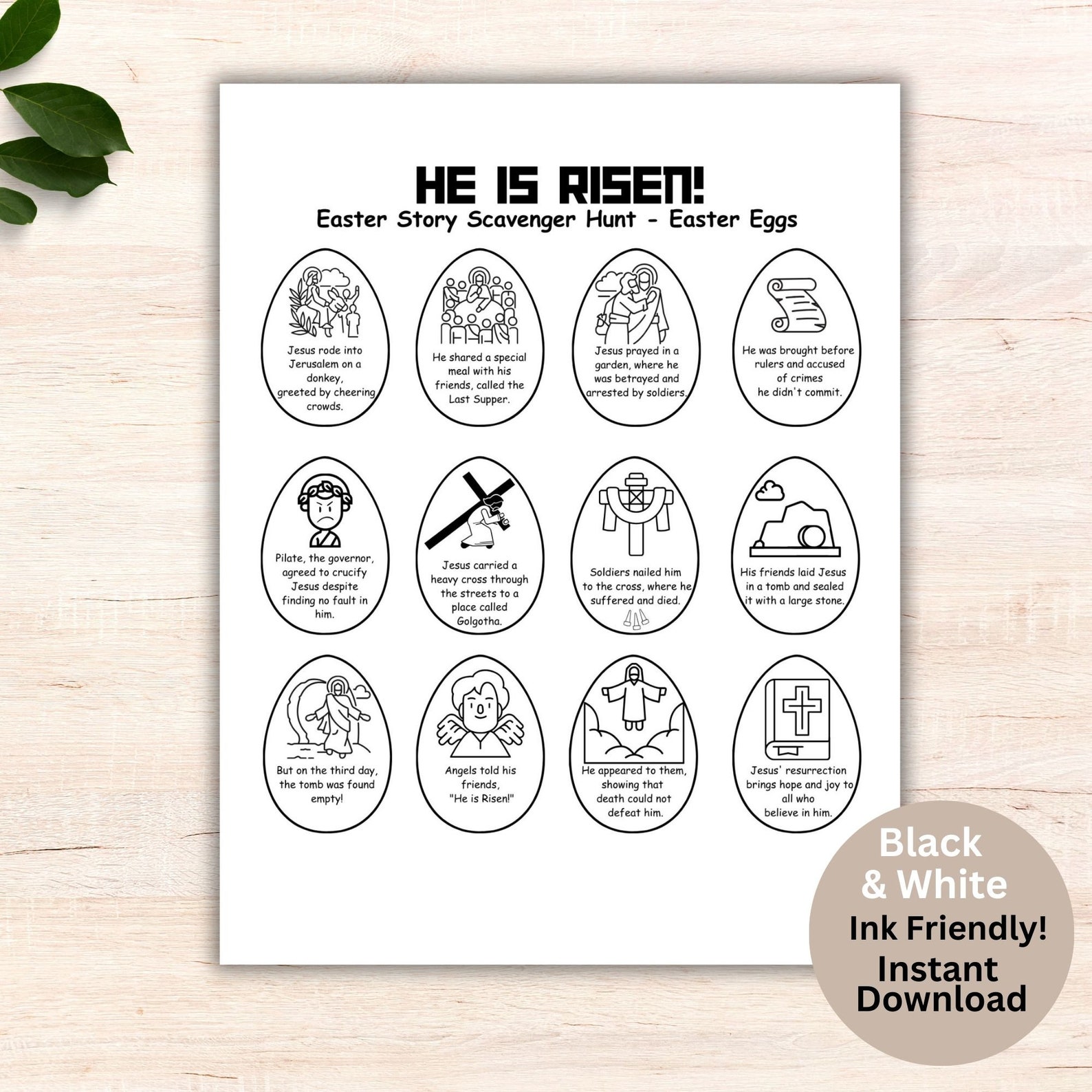 Resurrection Eggs,he is Risen,easter Scavenger Hunt,easter Story ...