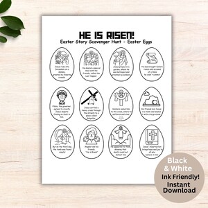 Resurrection Eggs,he is Risen,easter Scavenger Hunt,easter Story ...