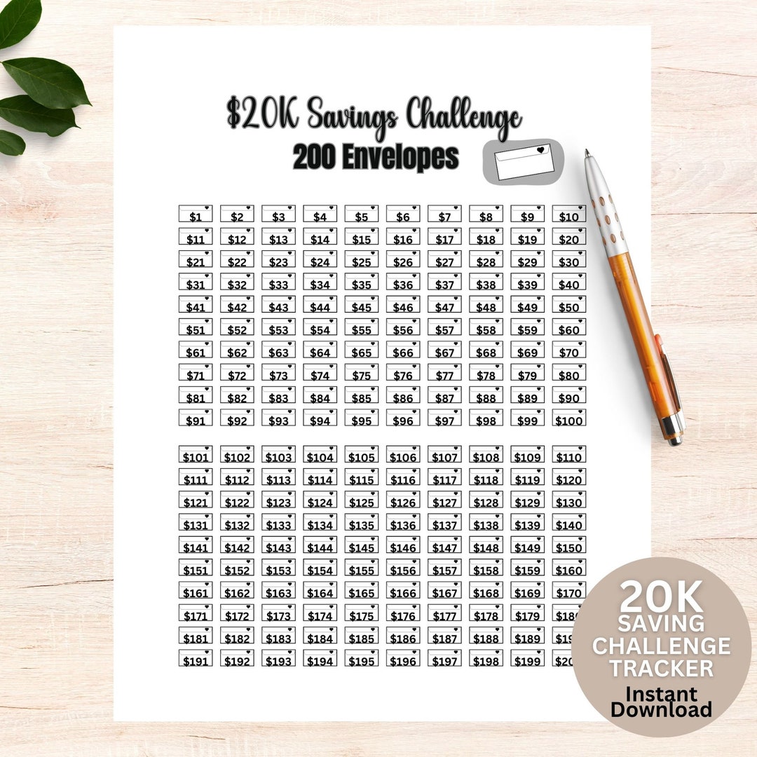 20K Savings Challenge,20000 Savings Challenge,20k Savings Challenge ...