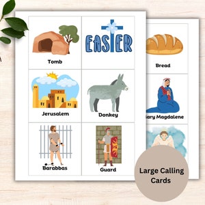Resurrection Bingo,he is Risen,religious Easter Bingo Printable,for ...