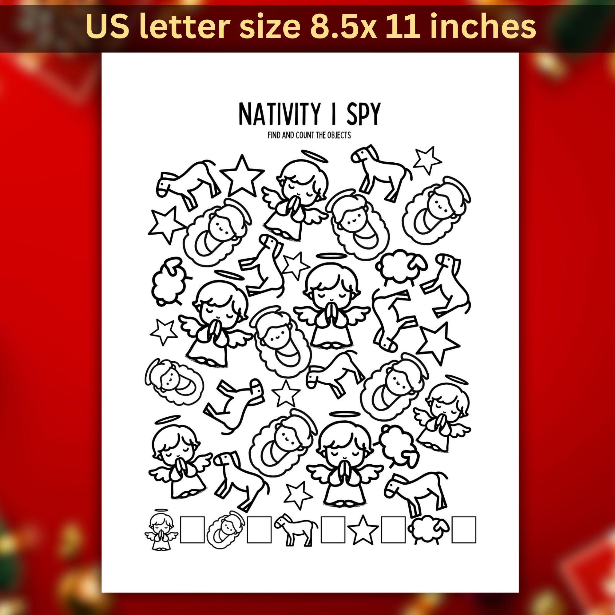 Nativity Activity Printables: Maze, Word Scramble, Quiz (PDF) - Etsy