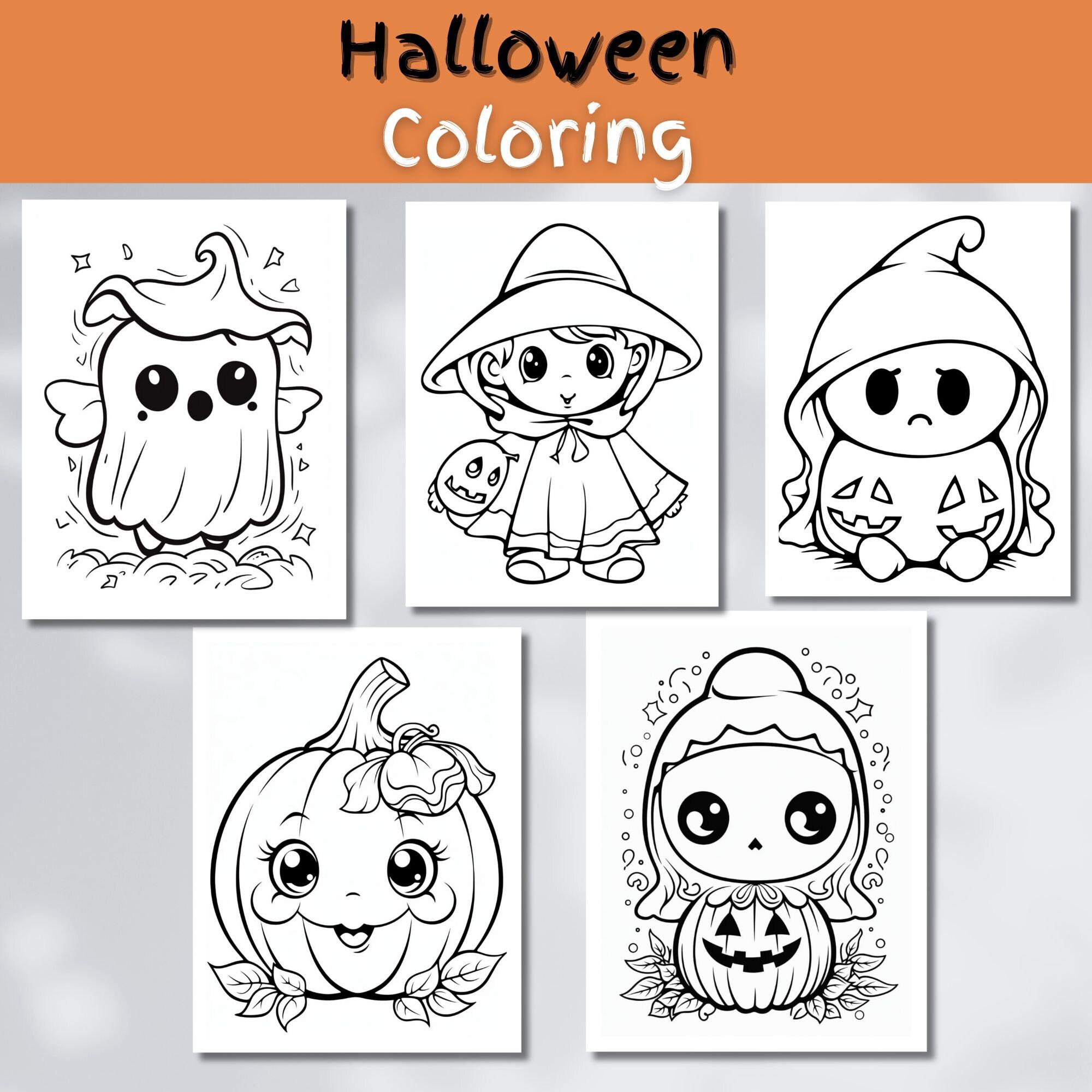 Halloween Activity Pack, Tracing Coloring, Wordsearch Printable Bundle ...