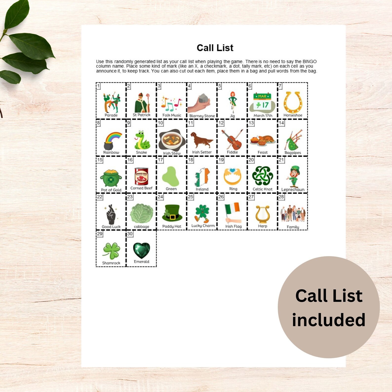 St Patricks Day Bingo,st Patricks Day Games,school St Patricks ...