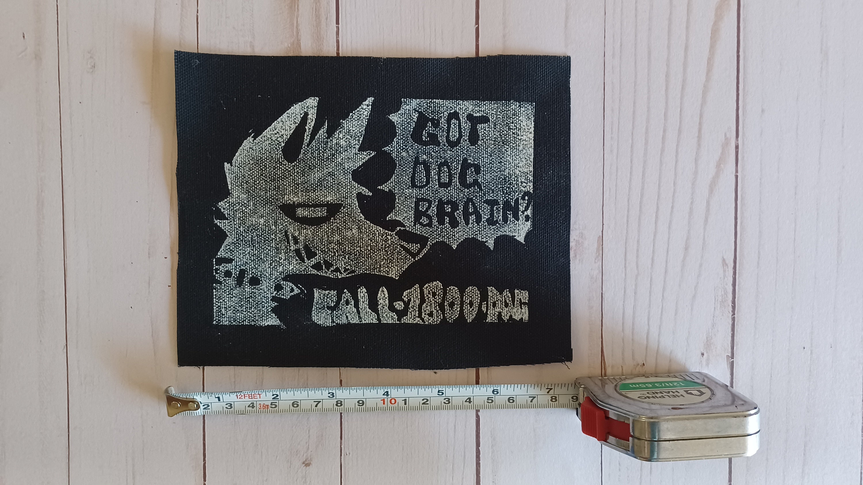 Dog Brain Punk Coyote Diy Linocut Furry Patch - Etsy