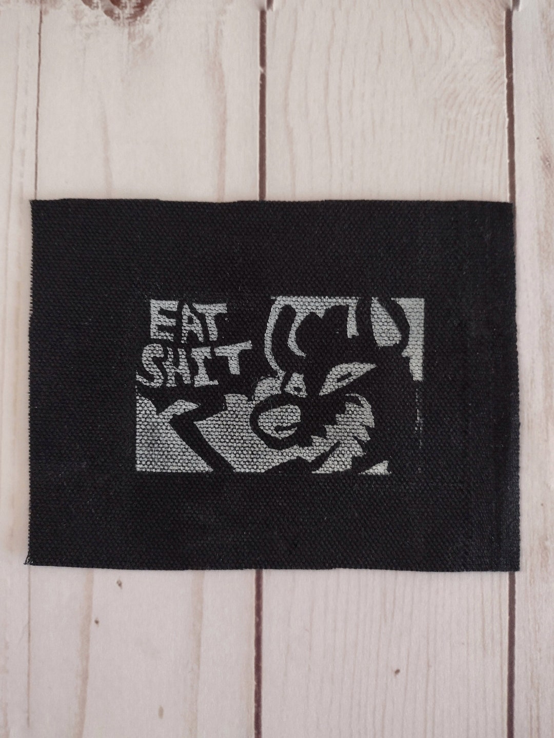 Punk Hyena Diy Linocut Patch Furry - Etsy