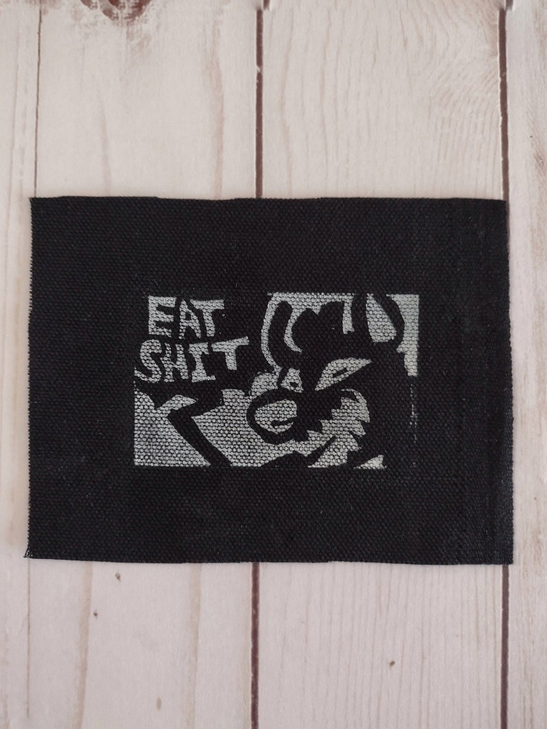 Punk Hyena Diy Linocut Patch Furry - Etsy