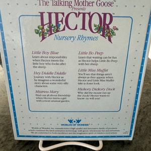 VINTAGE - the Talking Mother Goose Presents Hector Nursery Rhymes ...