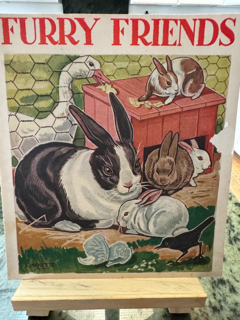 VINTAGE 1941 Furry Friends - Etsy