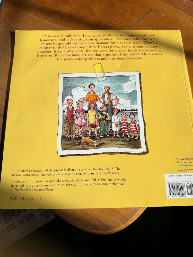 VINTAGE the Seven Silly Eaters by Mary Ann Hoberman 1997 - Etsy