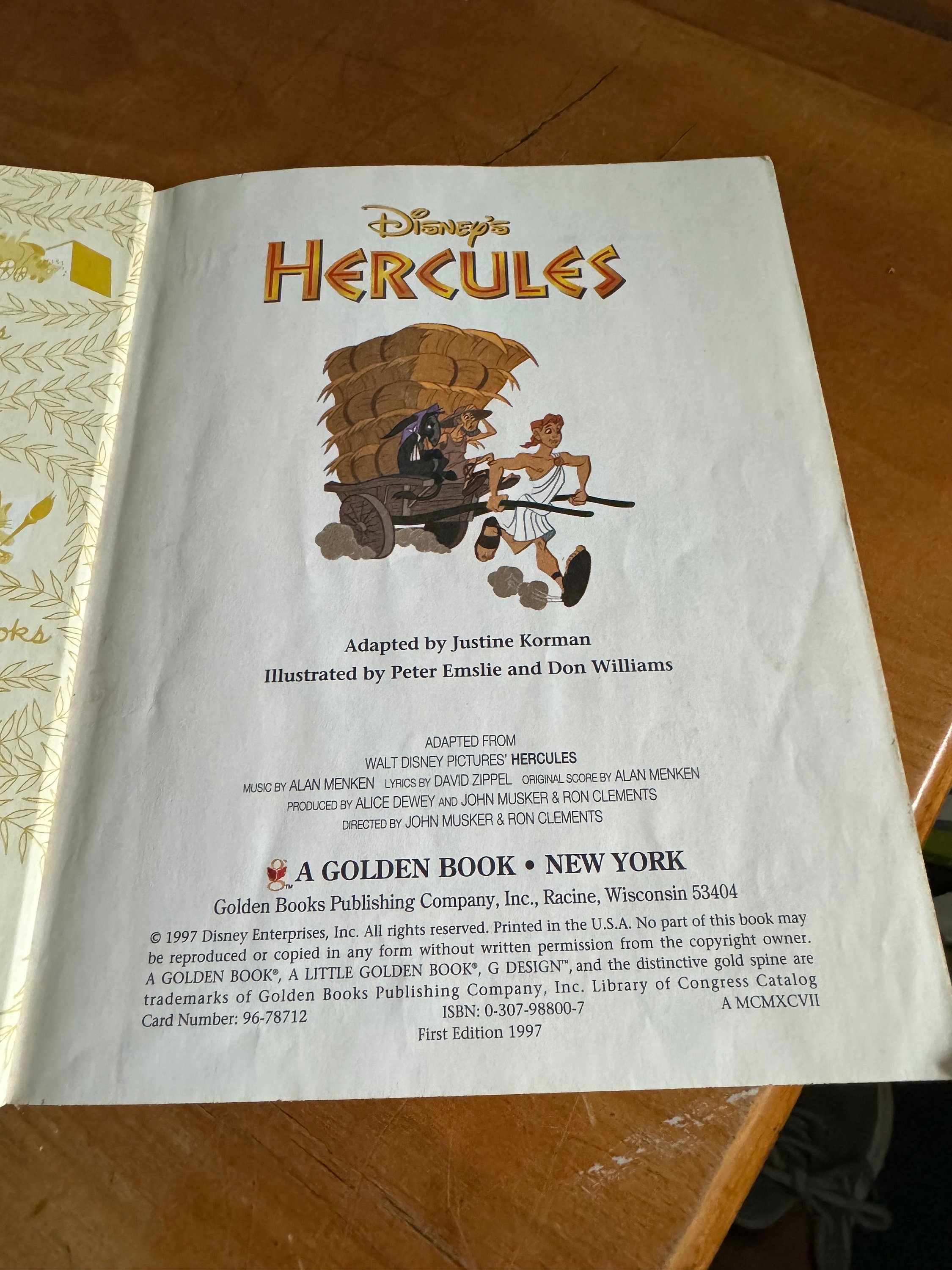 Disney’s Hercules -FIRST EDITION - Etsy