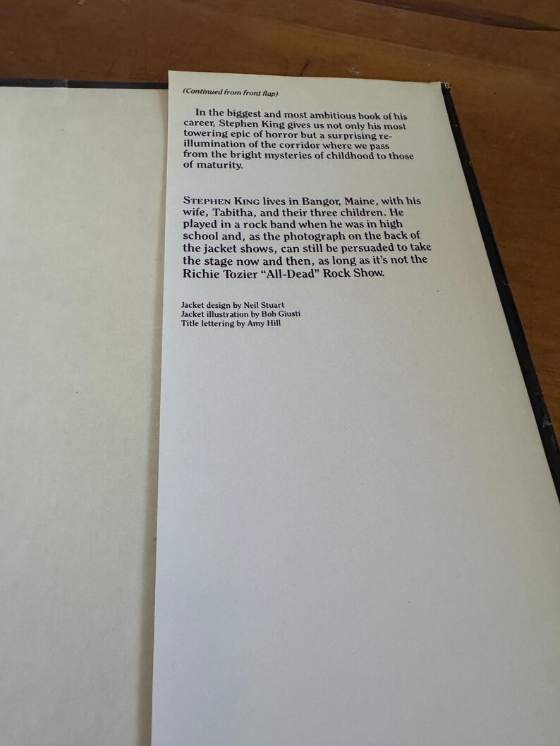 VINTAGE First Edition IT by Stephen King - Etsy