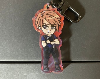 Leon Kennedy Resident Evil: Death Island Acrylic Keychain - Etsy
