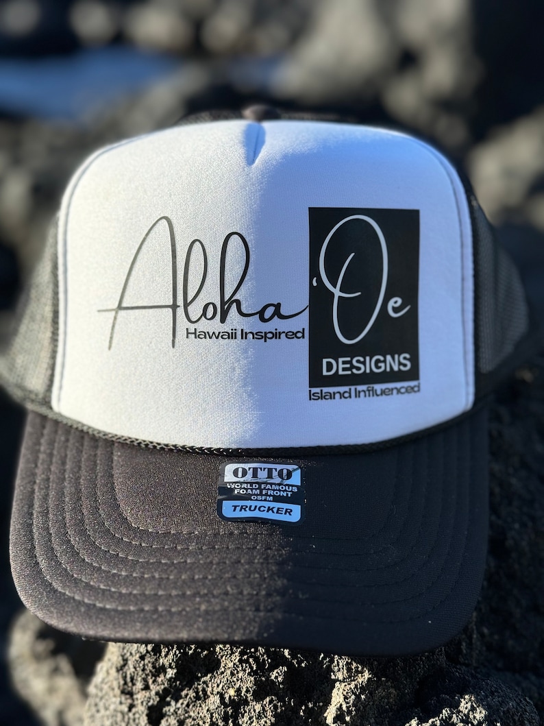 Aloha 'oe Block Logo in Black and White--hawaii Inspired & Island ...