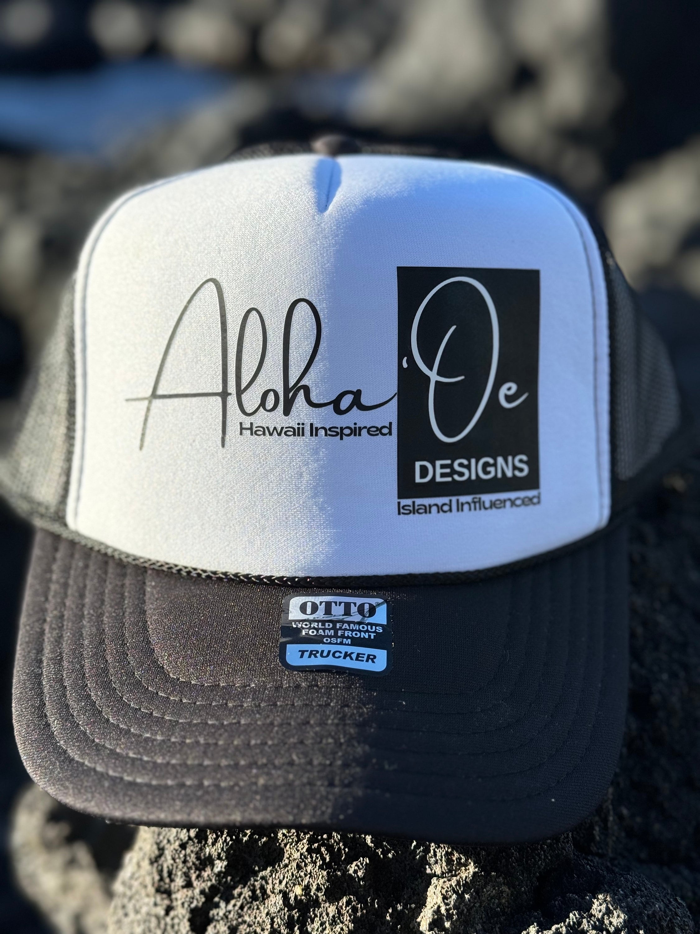 Aloha 'oe Block Logo in Black and White--hawaii Inspired & Island ...