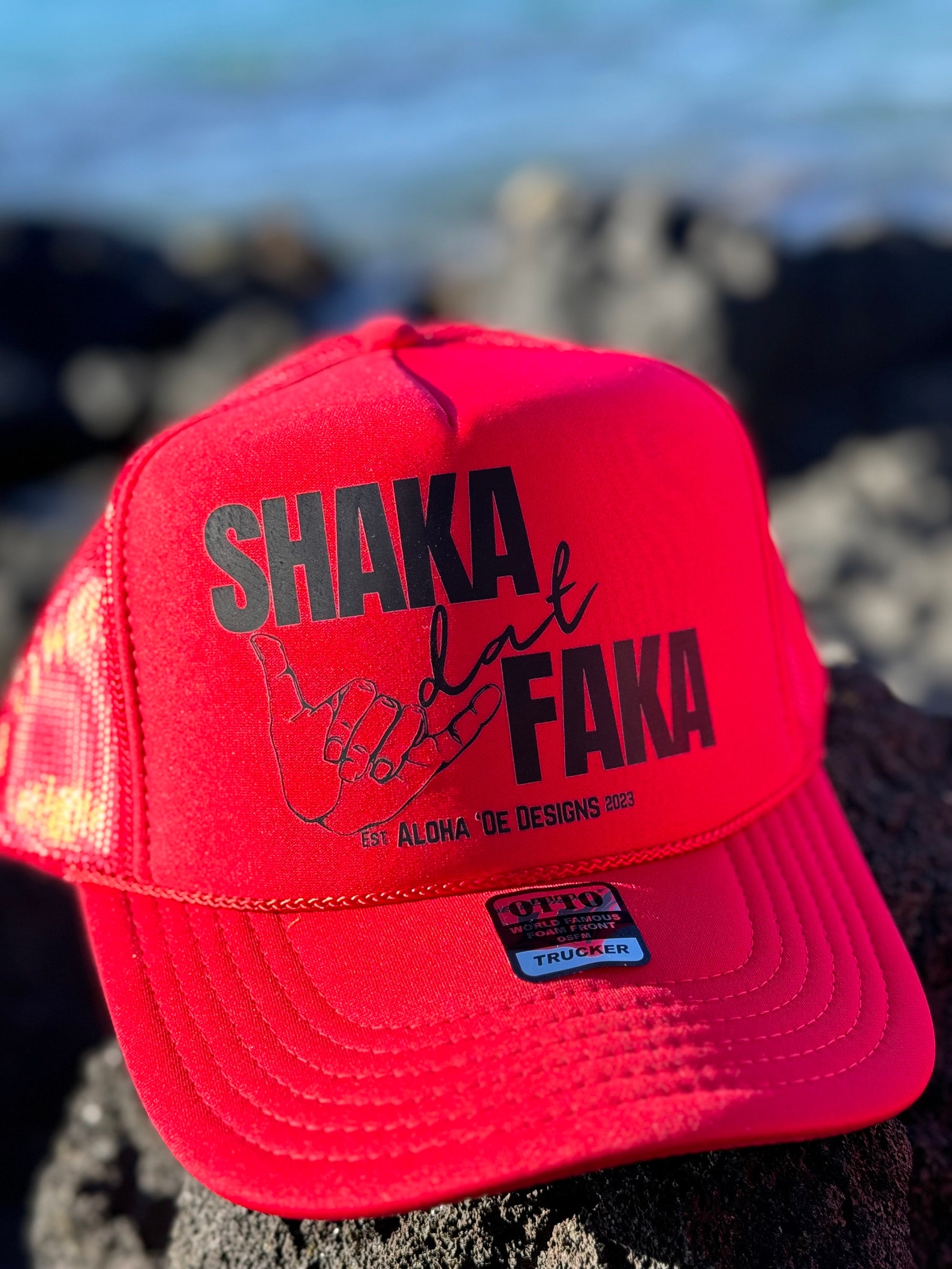 Shaka Dat Faka Aloha 'oe Designs Trucker Hat - Etsy
