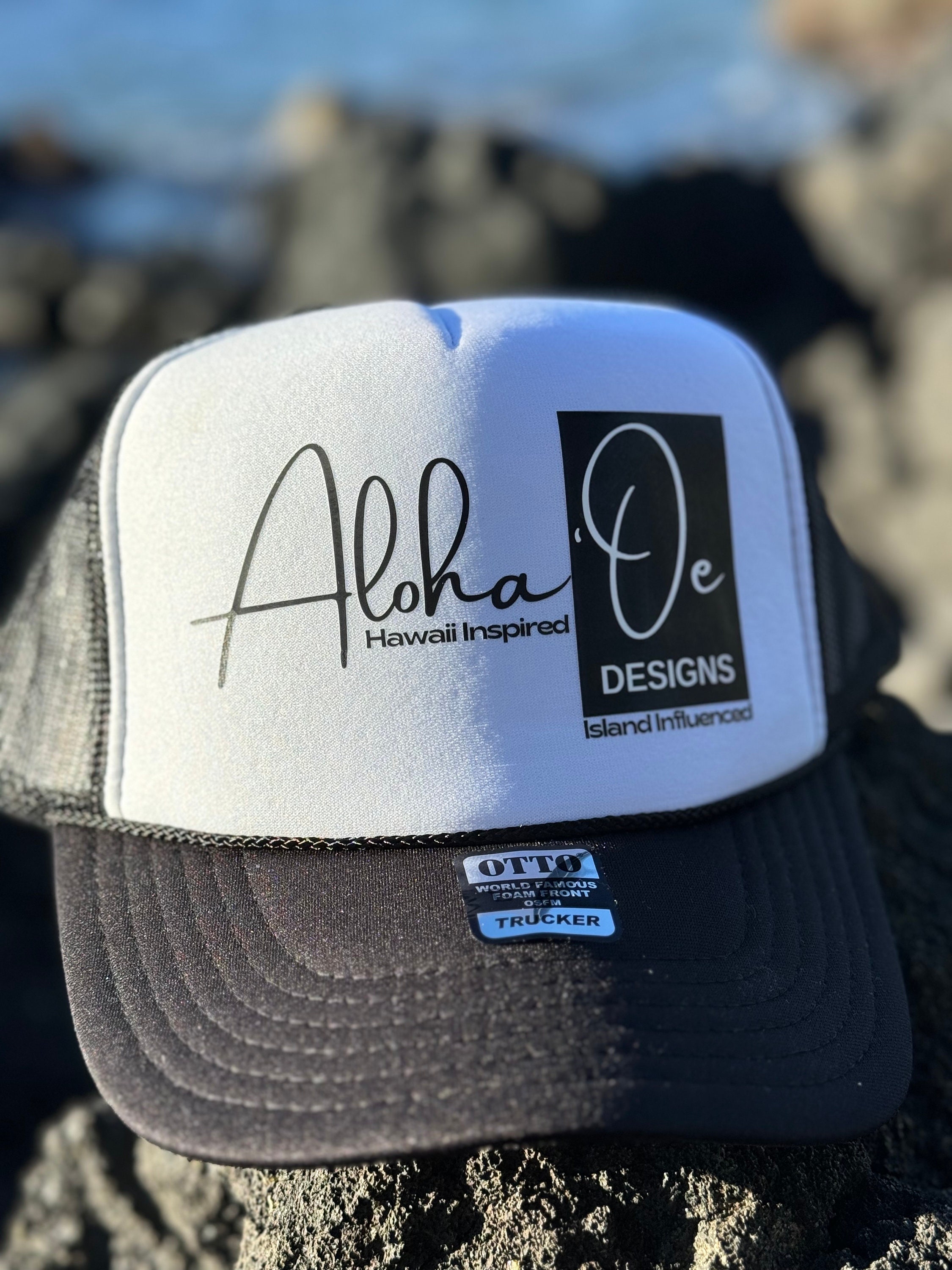 Aloha 'oe Block Logo in Black and White--hawaii Inspired & Island ...