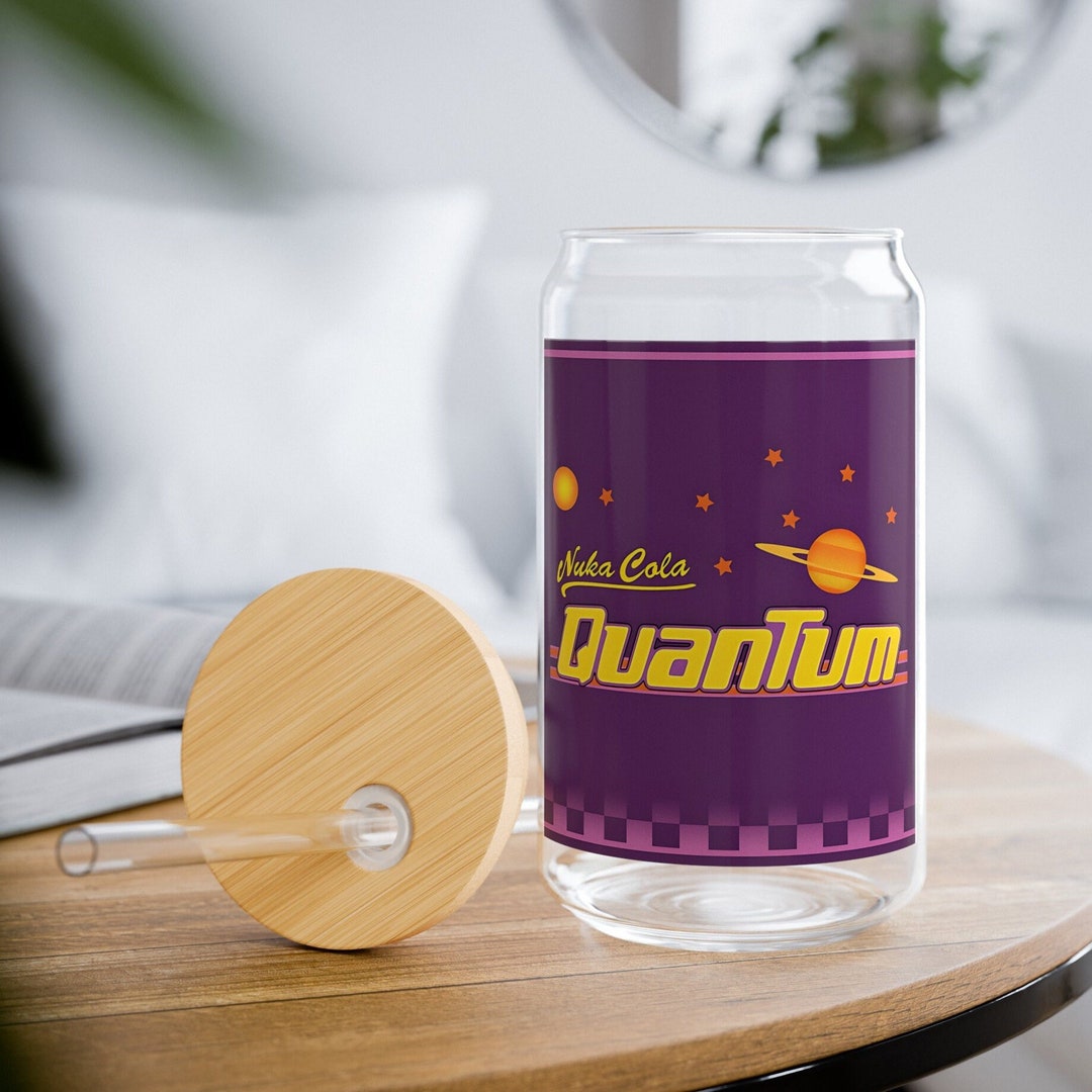 Nuka Quantum Cola, Vault Tec Cup Glass Tumbler 16 Oz, Fallout Pip Boy ...