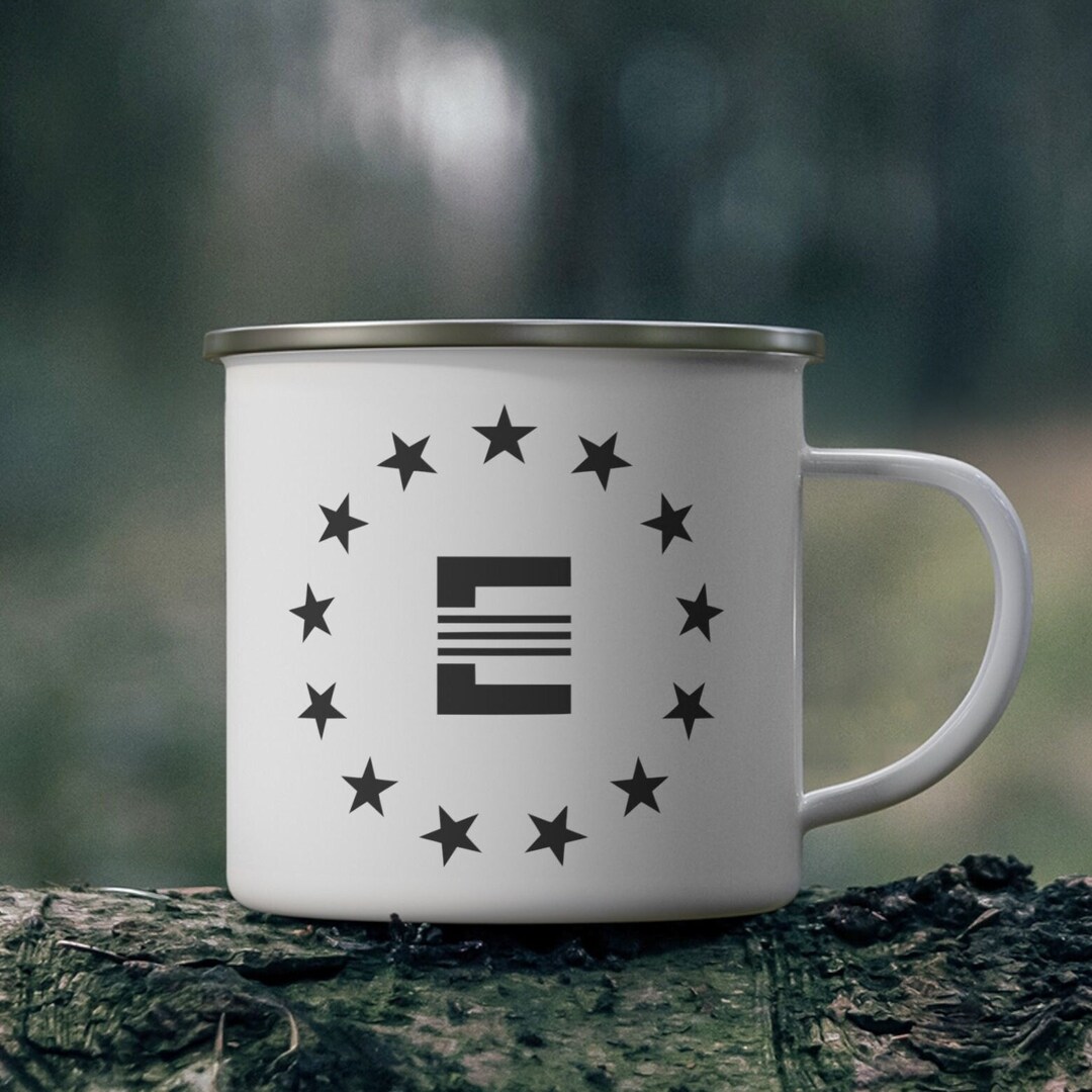 Enclave Patch Enamel Mug, Fallout Cup, Pip Boy, Gamer Coffee Cup ...