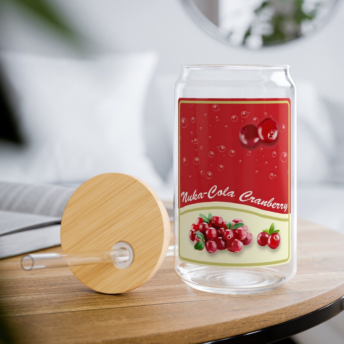 Nuka Cola Cranberry Fallout Inspired Glass Tumbler 16 Oz, Fallout Vault ...