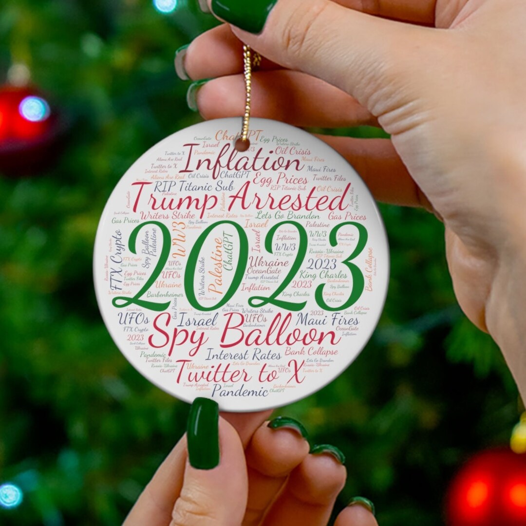 2023 Major Events Christmas Ornament, 2023 Year to Remember Keepsake ...