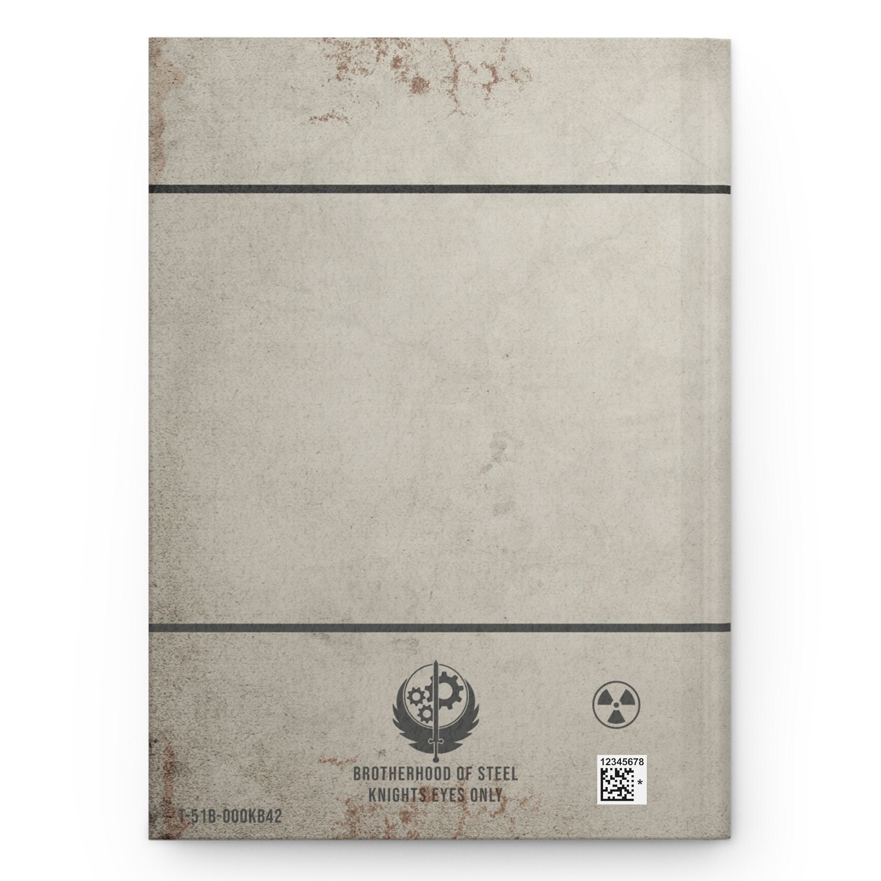 Fallout Inspired Notebook, T-51B Power Armor User Manual Journal Matte ...