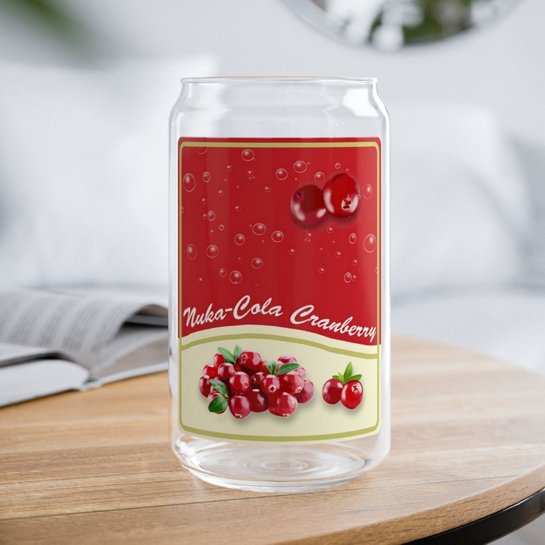 Nuka Cola Cranberry Fallout Inspired Glass Tumbler 16 Oz, Fallout Vault ...
