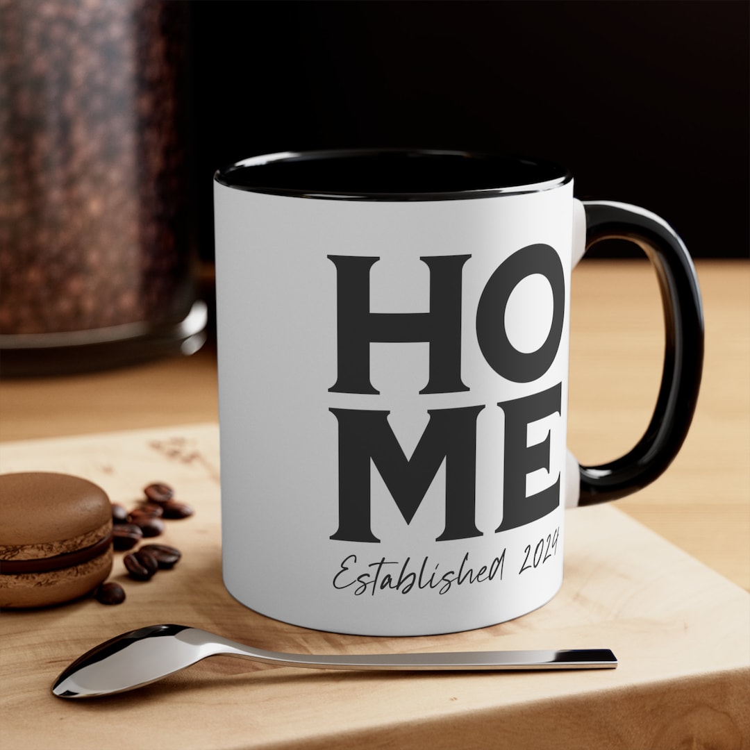 HOME Established With Personalized Year Mug, New Homeowner Gift, New ...