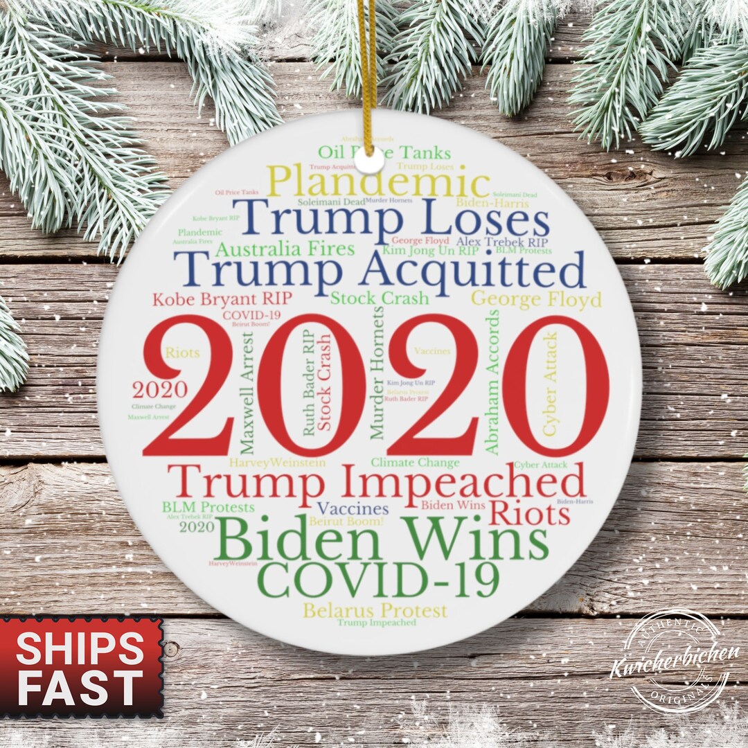 2020 Major Events Ornament, 2020 Christmas Ornament, Year to Remember ...