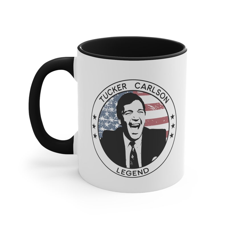 Tucker Carlson Legend Parody Accent Coffee Mug, 11oz - Etsy